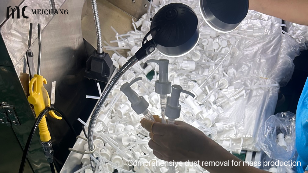 High-end cosmetic pump head manufacturing and assembly process