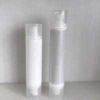 China PP Construction Airless Cosmetic Bottle Double Ended 10ml+10ml 15ml+15ml with 0.25ml Pump Dispensing for sale