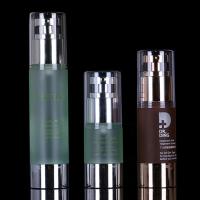 China 30ml Airless Pump Bottle for Eye Cream Screen Printing Custom Logo Plastic Cosmetic Packaging for sale