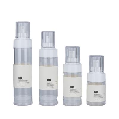China Childproof Cap AS PP Empty Airless Pump Lotion Bottle 30ml 50ml 80ml 100ml (MC-241) for sale