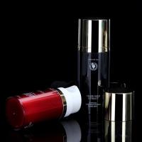China PP Airless Pump Bottle 50ml 80ml Double Layer Emulsion Dispenser for Skincare for sale
