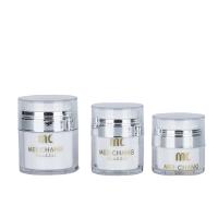 China PP Airless Pump Cream Jar 15ml 30ml 50ml Airtight Seal Empty Cosmetic Jars for sale