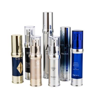 China PP 15ml 20ml 30ml Airless Pump Bottle 0.25ml Discharge Rate Custom Color for sale