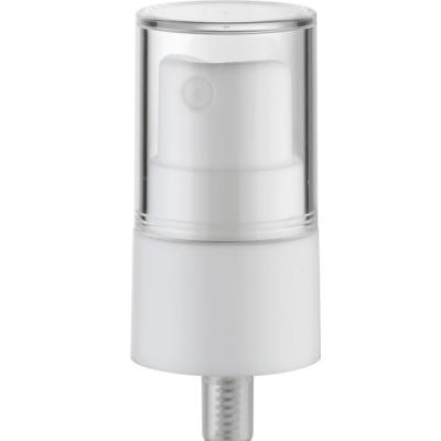 China White PP Emulsion Spray Pump Heads 20/410 24/410 with 0.5ML Discharge Rate for Cosmetic Packaging for sale