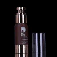 China 30ml Airless Pump Bottle for Eye Cream Screen Printing Custom Logo Plastic Cosmetic Packaging for sale