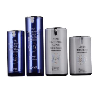 China PP Material 30ml 50ml Airless Pump Bottle with 0.25ml Dispensing Rate for Cosmetic Packaging for sale