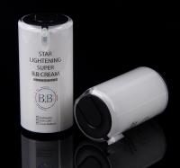 China PP Material 30ml 50ml Airless Pump Bottle with 0.25ml Dispensing Rate for Cosmetic Packaging for sale