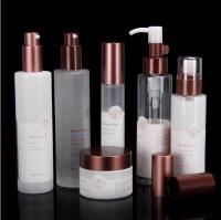 China Glass and PP Skin Care Packaging Bottles 30ml to 130ml with Spiral Lock and Custom Printing Options for sale