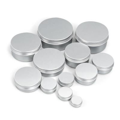 China Custom Aluminum Screw Cap Jars Multiple Capacity Options 10ml to 500ml For Cosmetics Food Packaging MC-801 for sale