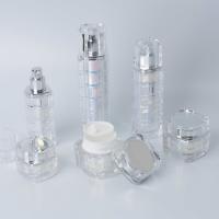 China MC-305 Acrylic Cosmetic Packaging Set with 10g-100ml Capacity Options and Spiral Lock Closure for sale