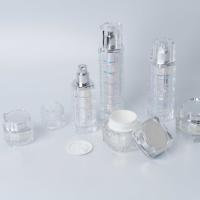 China MC-305 Acrylic Cosmetic Packaging Set with 10g-100ml Capacity Options and Spiral Lock Closure for sale