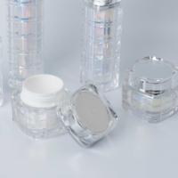 China MC-305 Acrylic Cosmetic Packaging Set with 10g-100ml Capacity Options and Spiral Lock Closure for sale