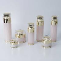 China Acrylic Skincare Bottle Packaging Set 15g-120ml with Spiral Lock and Double-Layer Liner (MC-308) for sale