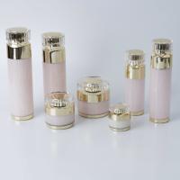 China Acrylic Skincare Bottle Packaging Set 15g-120ml with Spiral Lock and Double-Layer Liner (MC-308) for sale