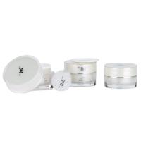China 5g 15g 30g 50g Acrylic Cream Cosmetic Jars - Round Plastic Cap Packaging for Skincare Products for sale
