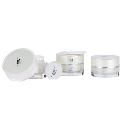 China 5g 15g 30g 50g Acrylic Cream Cosmetic Jars - Round Plastic Cap Packaging for Skincare Products for sale