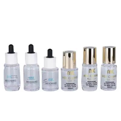 China 20ml 30ml Glass Dropper Bottle with Pump Cap for Premium Cosmetics and Essential Oils for sale