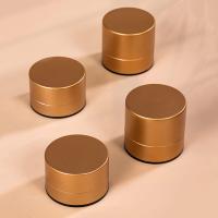 China 5g-10g Round Aluminum Tea Jar with Food-Grade PS Base - MC-802 Metal Container for Tea and Spices for sale