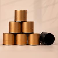 China 5g-10g Round Aluminum Tea Jar with Food-Grade PS Base - MC-802 Metal Container for Tea and Spices for sale