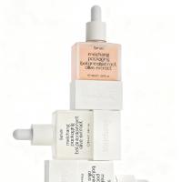 China 30ml 50ml Glass Dropper Bottles with Pump Caps for Essential Oils and Cosmetics for sale