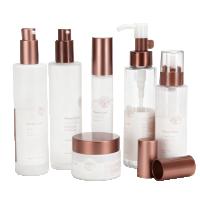 China Glass and PP Skin Care Packaging Bottles 30ml to 130ml with Spiral Lock and Custom Printing Options for sale