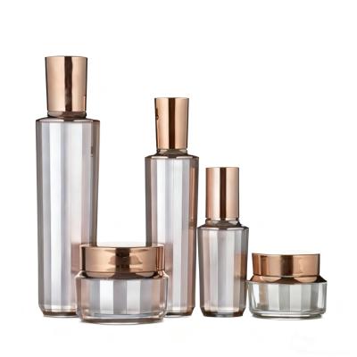 China MS Material Skin Care Packaging Set with Spiral Lock - 30ml 50ml 100ml 30g 50g Acrylic Containers (MC-304) for sale