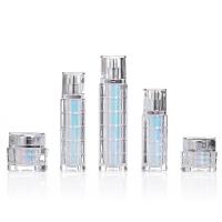 China MC-305 Acrylic Cosmetic Packaging Set with 10g-100ml Capacity Options and Spiral Lock Closure for sale