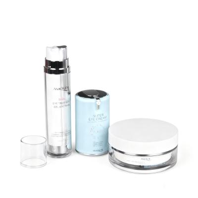 China OEM AS Acrylic Skin Care Bottles Set 30ml 50ml 100ml with Leak-Proof Design and Custom Printing Options for sale