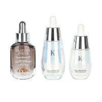 China 30ml 50ml Glass Dropper Bottles with Pump Cap - Premium Cosmetic & Essential Oil Packaging (MC-606) for sale