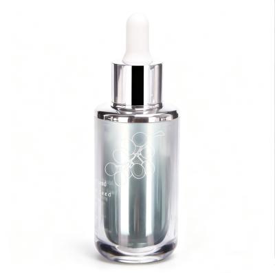 China 40ml PP Cosmetic Dropper Bottle with Pump Dispenser - Transparent Packaging for Serums & Essential Oils (MC-601) for sale
