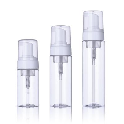 China 100ml 150ml 200ml PET PP Foam Pump Bottle with 24/410 Neck Finish and Tight Sealing Caps for sale