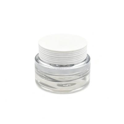 China Custom 30g Glass Cosmetic Jar with Lids - Food-Grade Glass Container for Skincare Products (MC-G-529) for sale