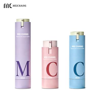 China 15ml 30ml 50ml Refillable Airless Pump Bottle Eco-Friendly Vacuum Packaging for Serums Creams for sale