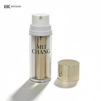 China 40ml Dual Chamber Lotion Pump Bottle 1:1 1:3 Ratio for High End Serum Brands MC-1601 for sale