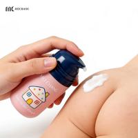China 50ml 100ml BPA Free PP Oval Airless Bottle for Baby Skincare Leak Proof Packaging for sale