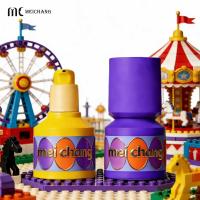 China PP Double-Lid Vacuum Airless Pump Bottle 30ml 50ml 80ml 100ml Child-Resistant Kids Skincare for sale