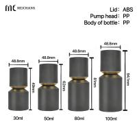 China PP Double-Lid Vacuum Airless Pump Bottle 30ml 50ml 80ml 100ml Child-Resistant Kids Skincare for sale