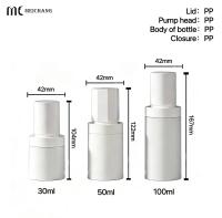 China Eco-Friendly PP Airless Pump Bottle 30ml 50ml 100ml Vacuum Fresh-Lock Tech Custom Logo Skincare for sale