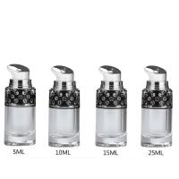 China Small Capacity Airless Pump Bottle 5ml 10ml 15ml 25ml for Premium Gift Samples Customizable Logo Color for sale