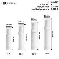 China Electroplated Airless Pump Bottle 15ml 30ml for High-Tech Skincare Packaging MC-260 for sale