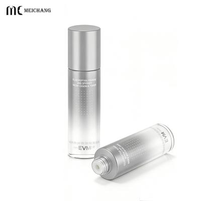 China Double Cap PET Bottle 80ml 100ml 120ml 150ml Leak Proof Skincare Packaging for sale