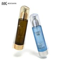 China 80ml 100ml High Transparency AS Airless Spray Bottle Fine Mist Precise Dosing for sale