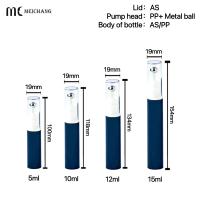 China 5ml 10ml 12ml 15ml Precision Rollerball Stainless Steel Airless Bottle for Skincare for sale