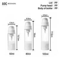 China 50ml 80ml 100ml Press Foam Airless Bottle Vacuum Preservation Instant Lather MC-248 for sale