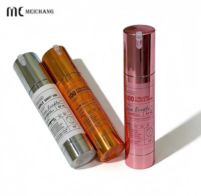 China Electroplated Gradient Visible Window Double-Layer Vacuum Airless Pump Bottle 15ml 30ml 40ml 50ml for sale