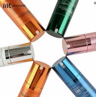 China Electroplated Gradient Visible Window Double-Layer Vacuum Airless Pump Bottle 15ml 30ml 40ml 50ml for sale