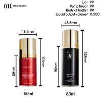 China 50ML 80ML Double Layer Acrylic Airless Pump Bottle Vacuum Packaging for Skincare for sale