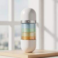 China 15-30ml Pill Shape Airless Bottles for Pharmaceutical Skincare Serum Packaging MC-246 for sale