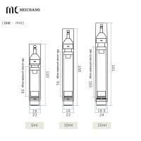 China Custom Dual Chamber Vacuum Airless Pump Bottle 5ml 10ml 15ml for Scalp Care for sale