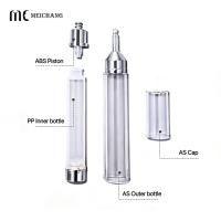 China Custom Dual Chamber Vacuum Airless Pump Bottle 5ml 10ml 15ml for Scalp Care for sale